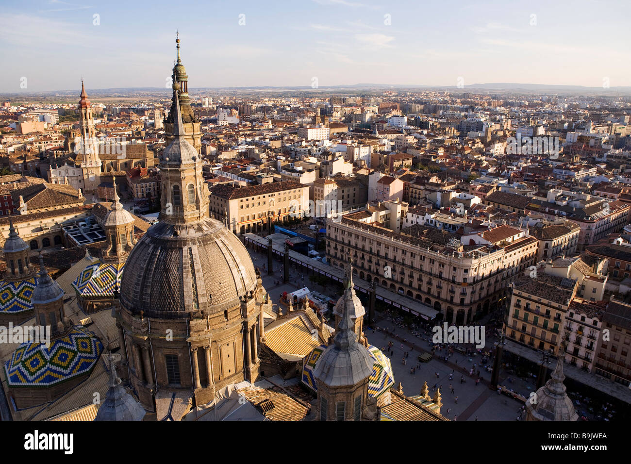 Spain, Aragon, Zaragoza, Basilica del Pilar (Our Lady of Pilar), its ...