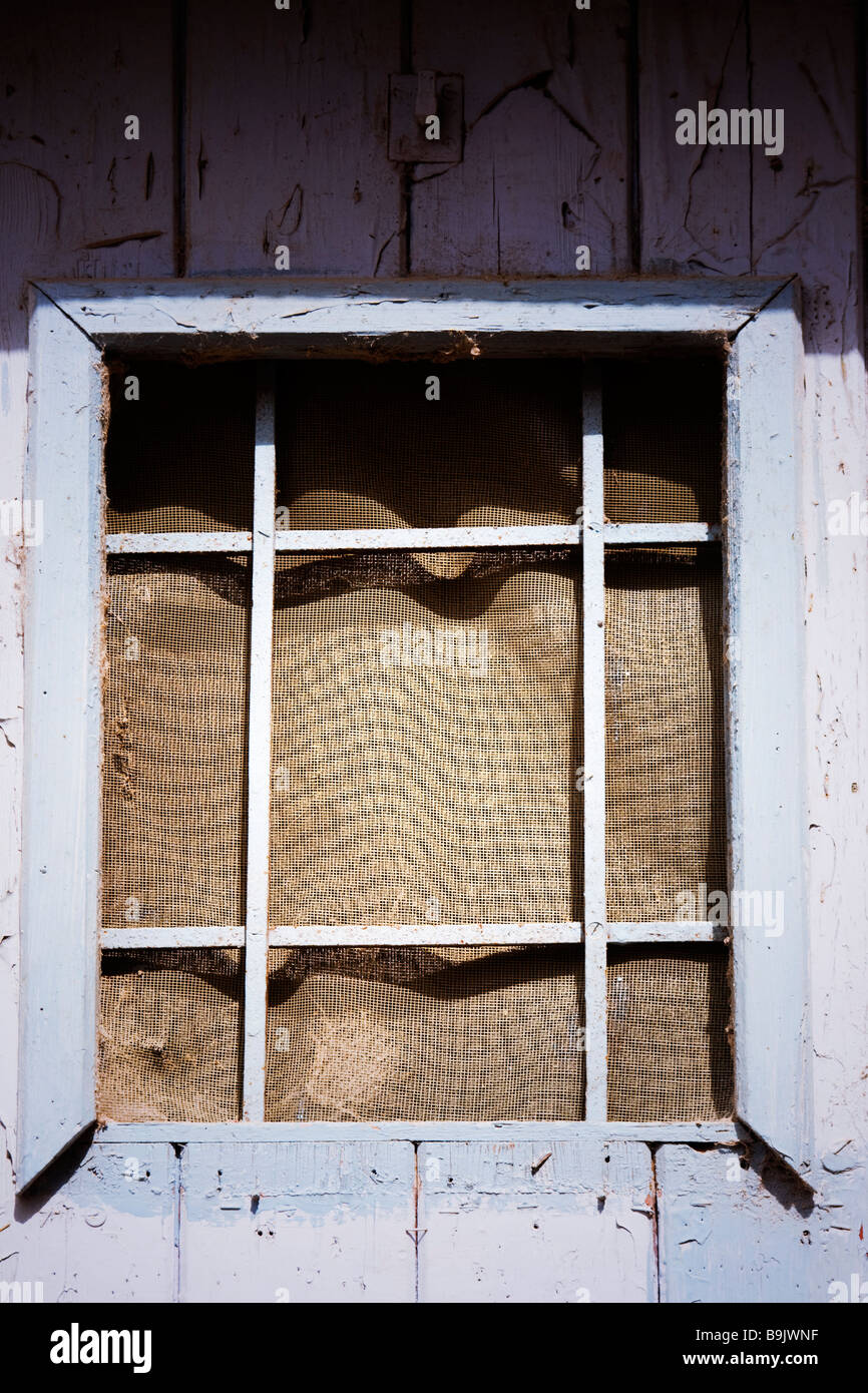 Handpainted wooden window hi-res stock photography and images - Alamy