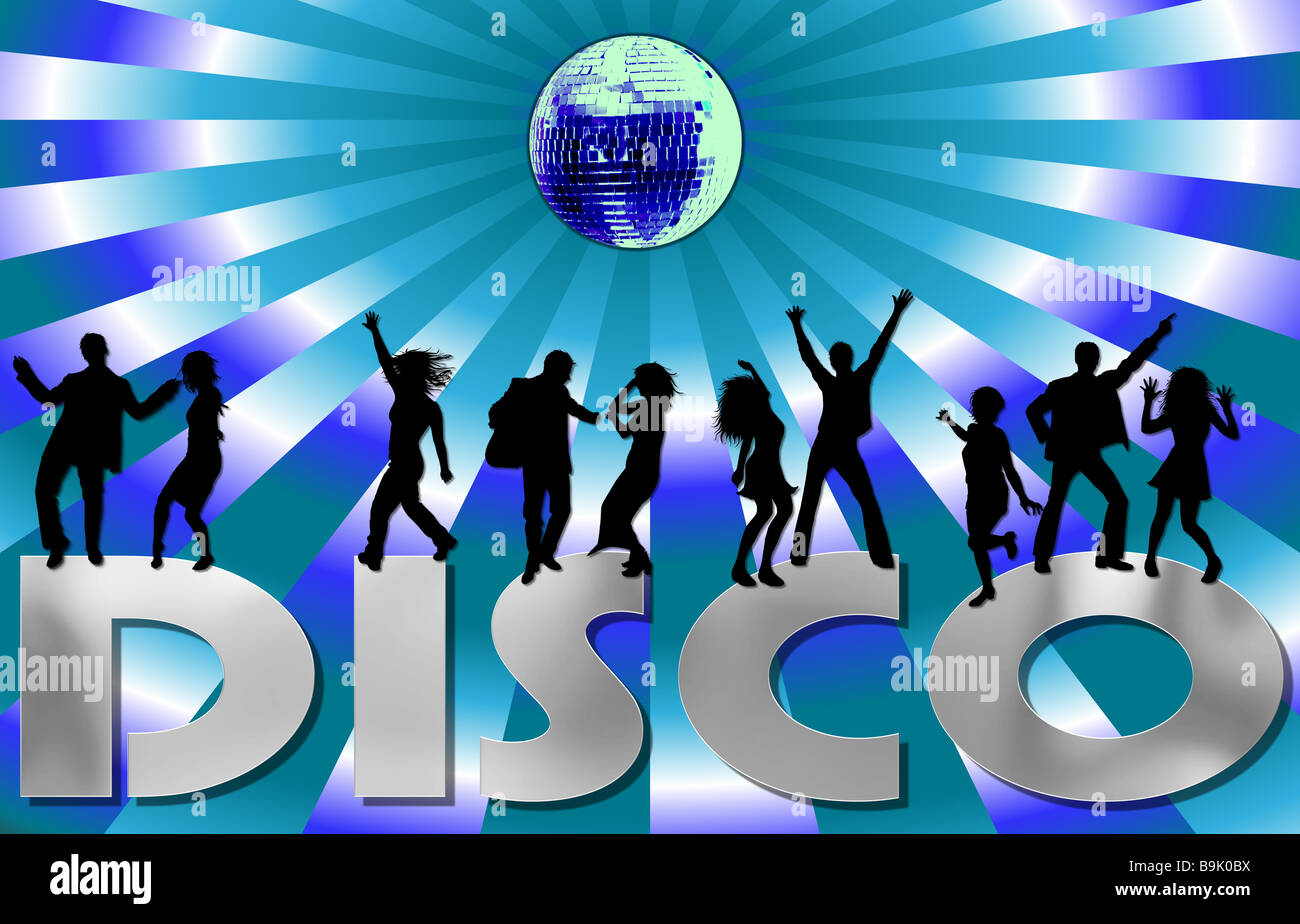 disco party blue Stock Photo - Alamy