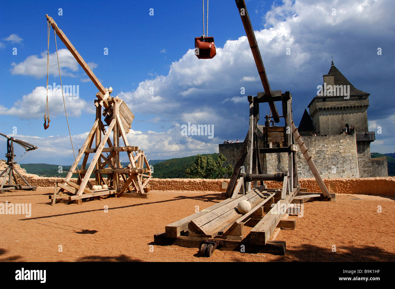 France, Dordogne, Perigord Noir, Dordogne Valley, Castelnaud la ...