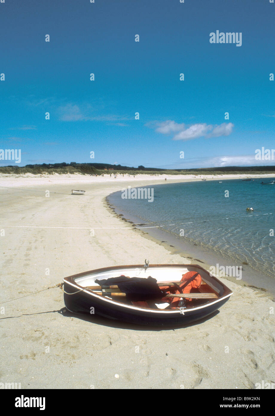 Higher Town Bay at St Martins island on the Isles of Scilly England UK ...