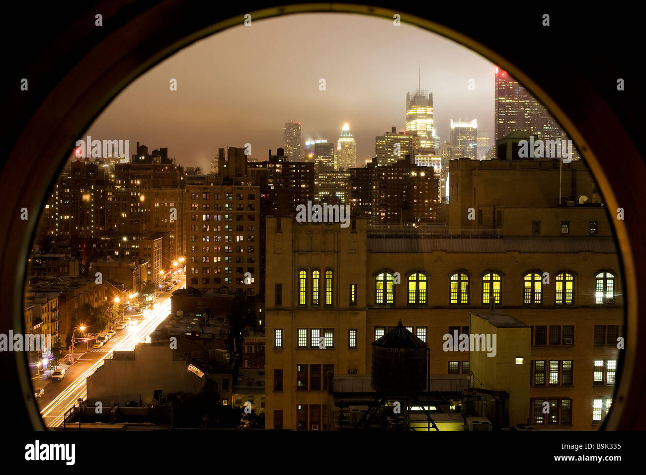United States, New York City, Chelsea district viewed from The Maritime ...