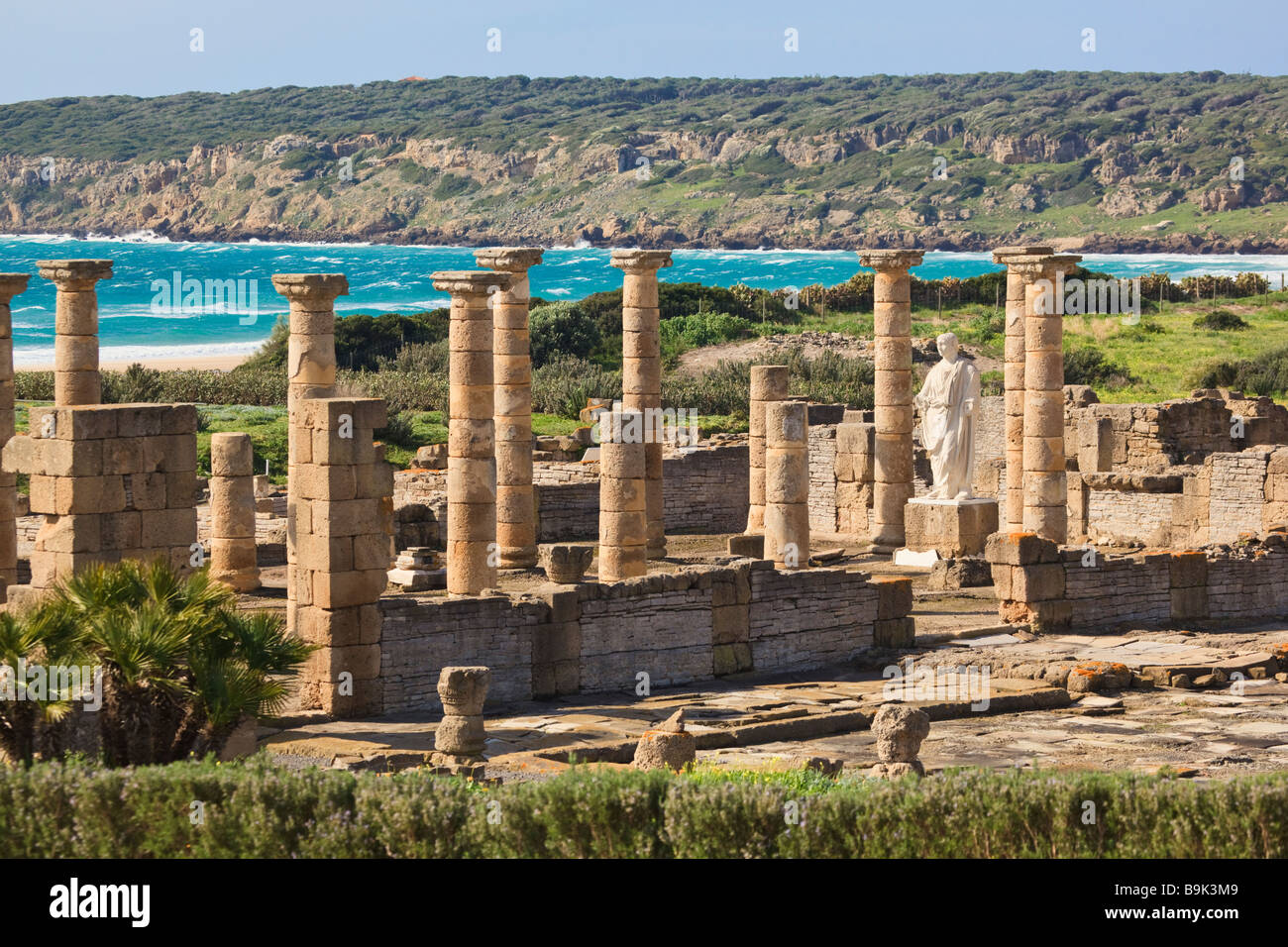 Roman ruins of Baelo Claudia at Bolonia Cadiz Province Spain Statue ...