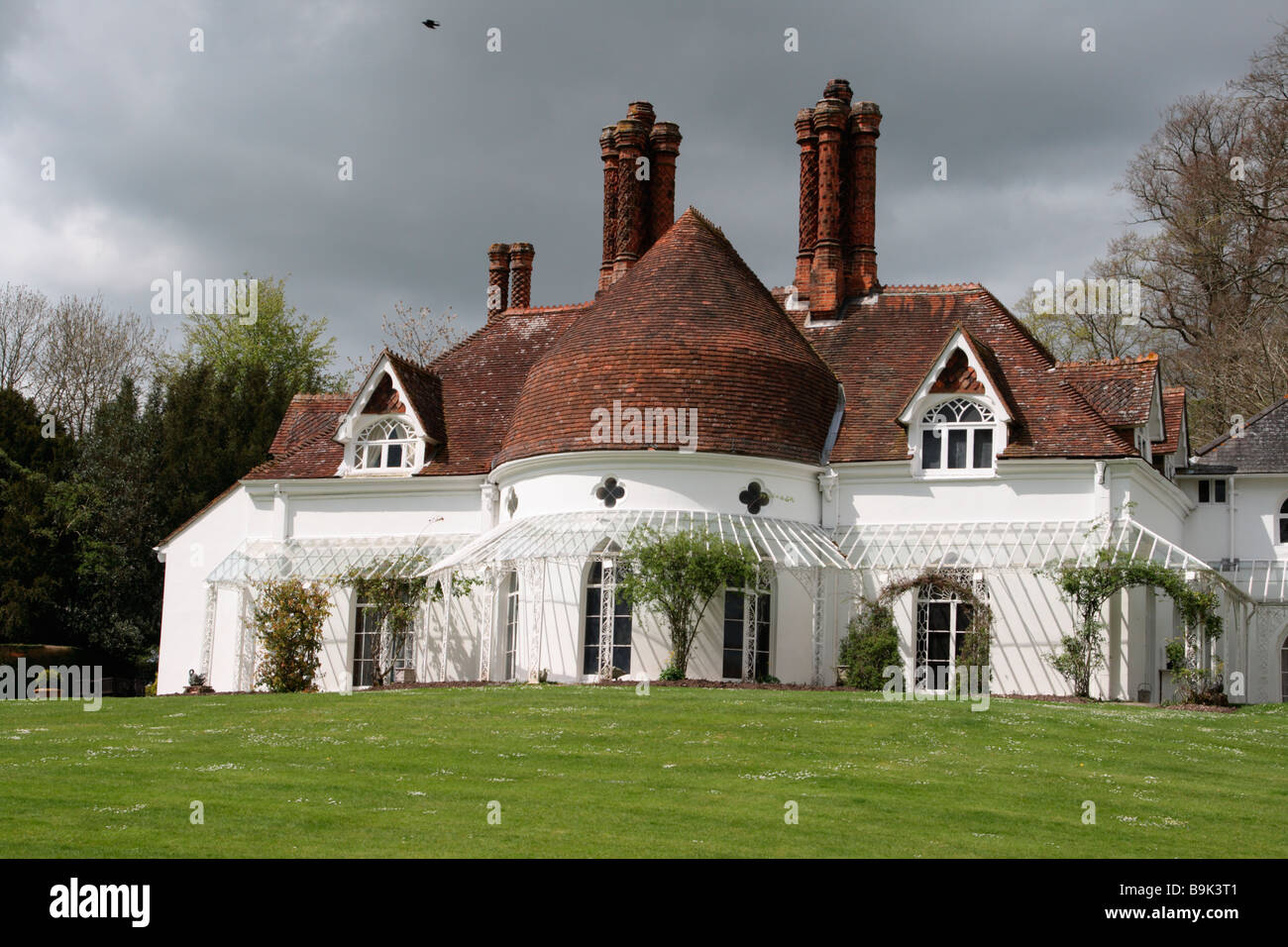 Architecture Houghton Lodge Hampshire England Regency country house ...