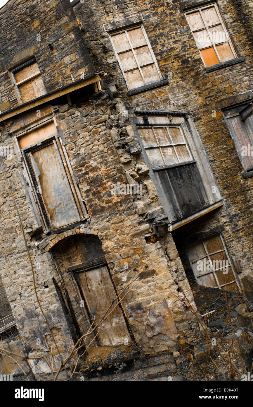 Derelict Torr Vale Mill. New Mills, Derbyshire, United Kingdom Stock ...