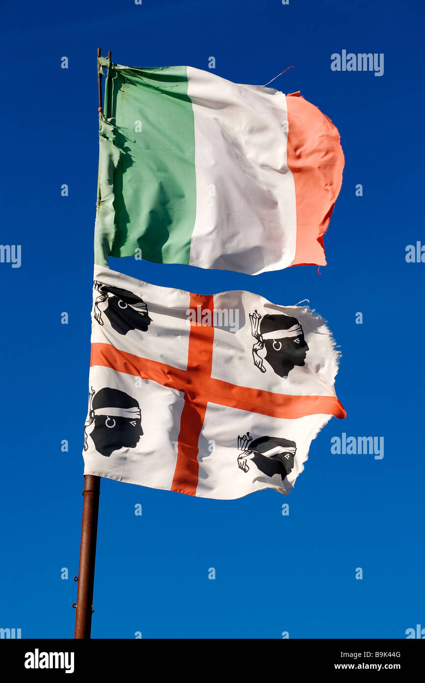 Sardinia flag hi-res stock photography and images - Alamy