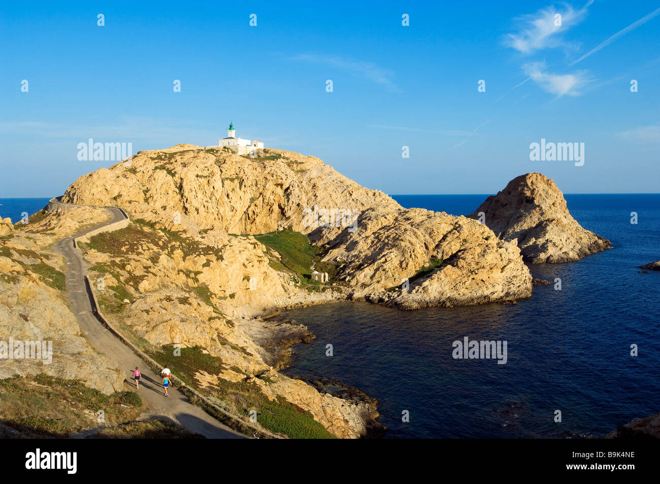 France, Haute Corse, Ile Rousse, Pietra lighthouse Stock Photo - Alamy
