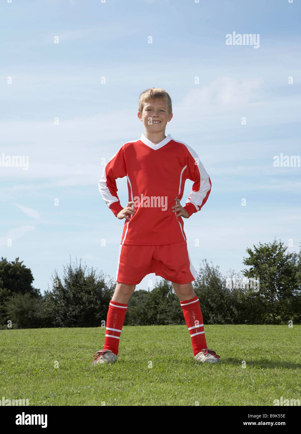 Footballer smiling hi-res stock photography and images - Alamy