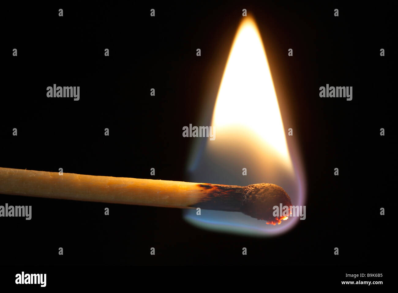 A burning Match Stock Photo - Alamy