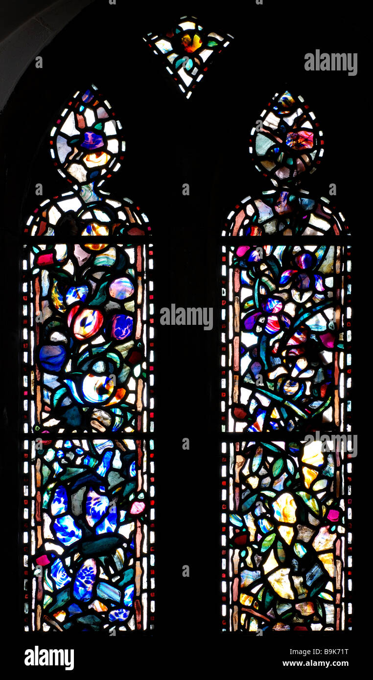 Stained glass in St.Philip and St.James Church, Groby, Leicestershire ...