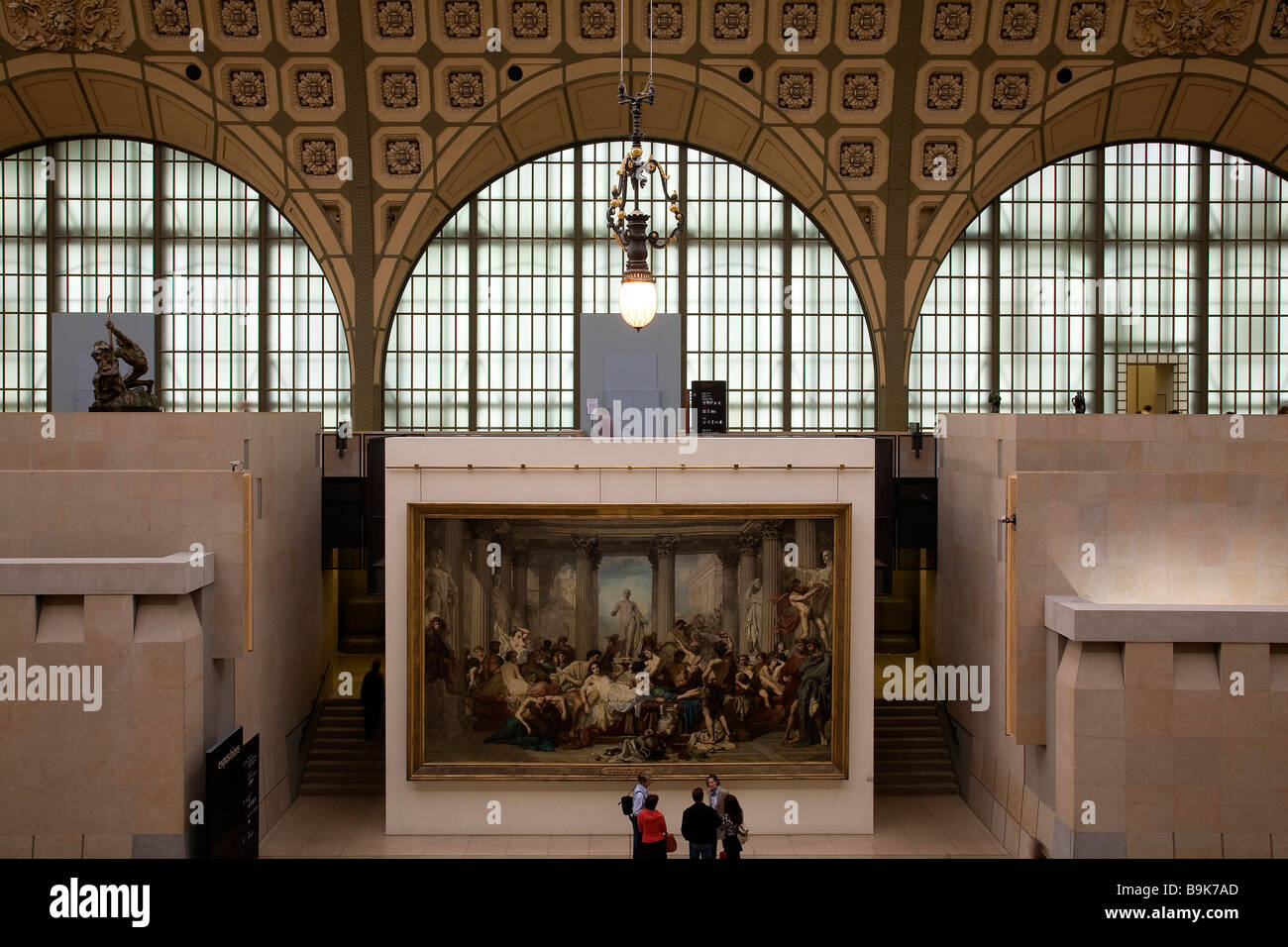 France, Paris, Musee d' Orsay, Seine terrace, Romains de la décadence ...