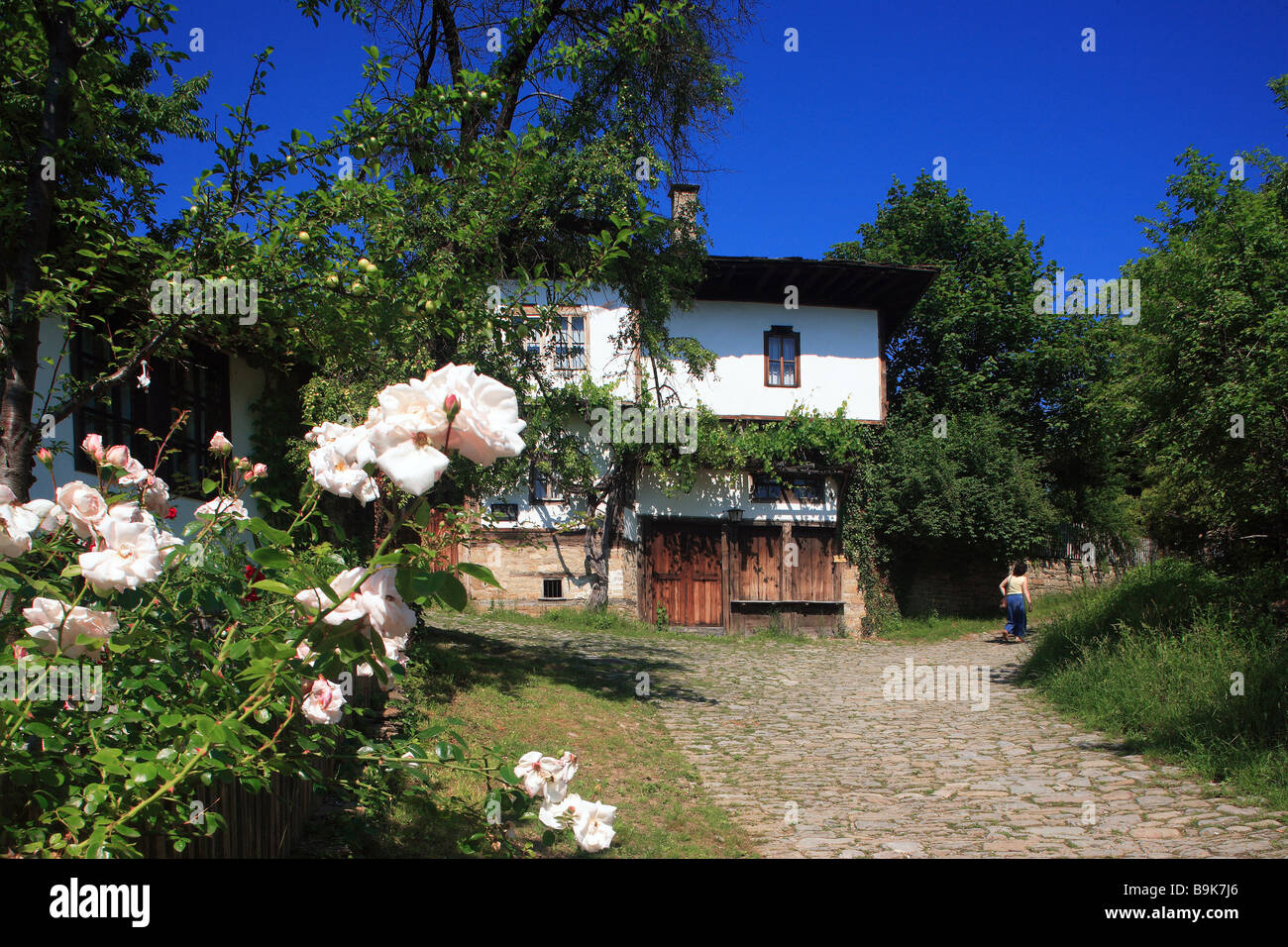 Bulgaria, Balkan Mountains, Bojenci village, traditonal house Stock ...