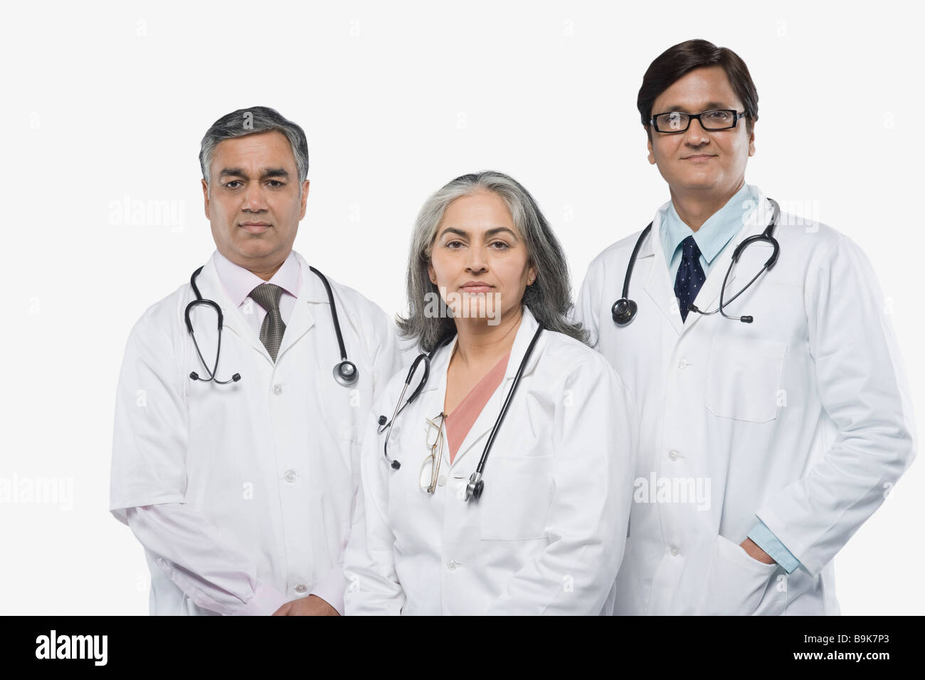 Portrait of three doctors Stock Photo - Alamy