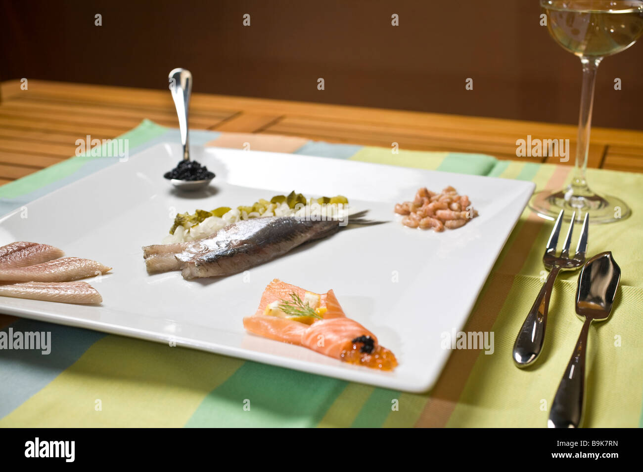 assorted fish platter Stock Photo - Alamy