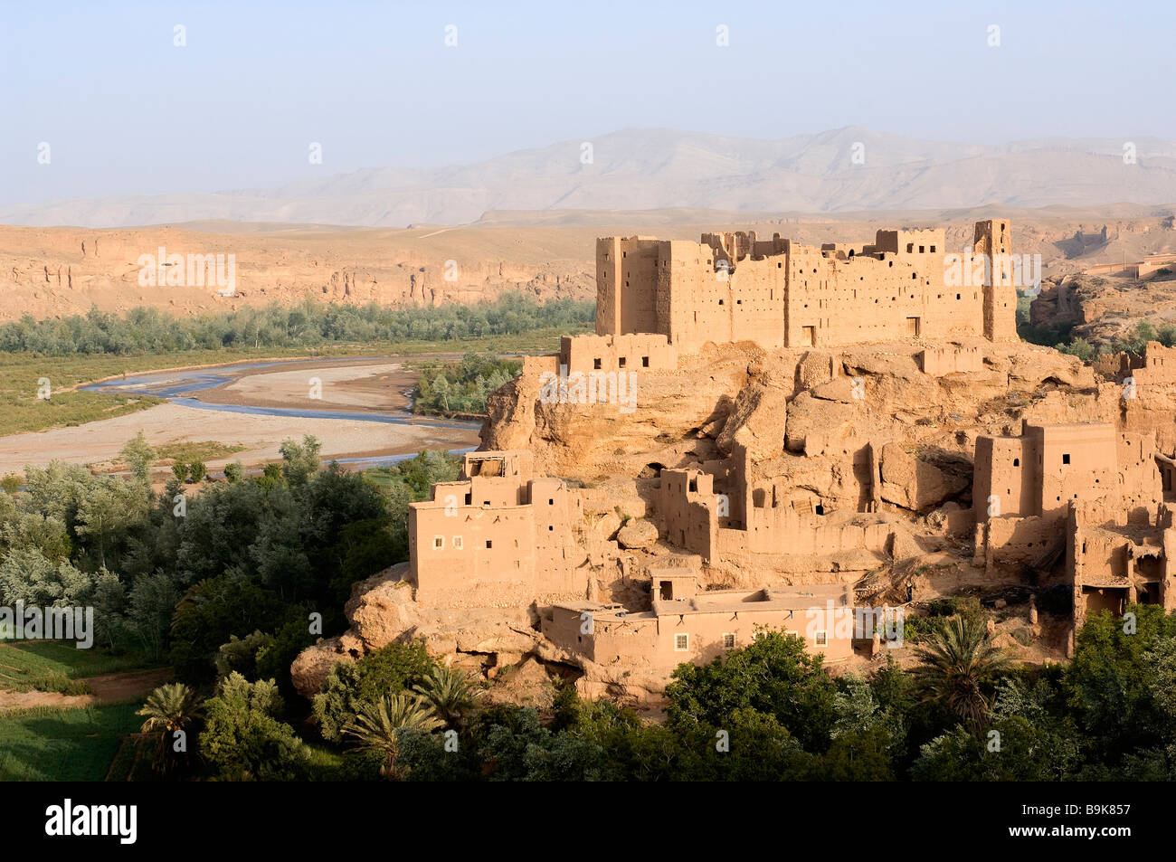 Morocco, High Atlas, rose valley, Kasbah a El Kelaa M'Gouna Stock Photo ...