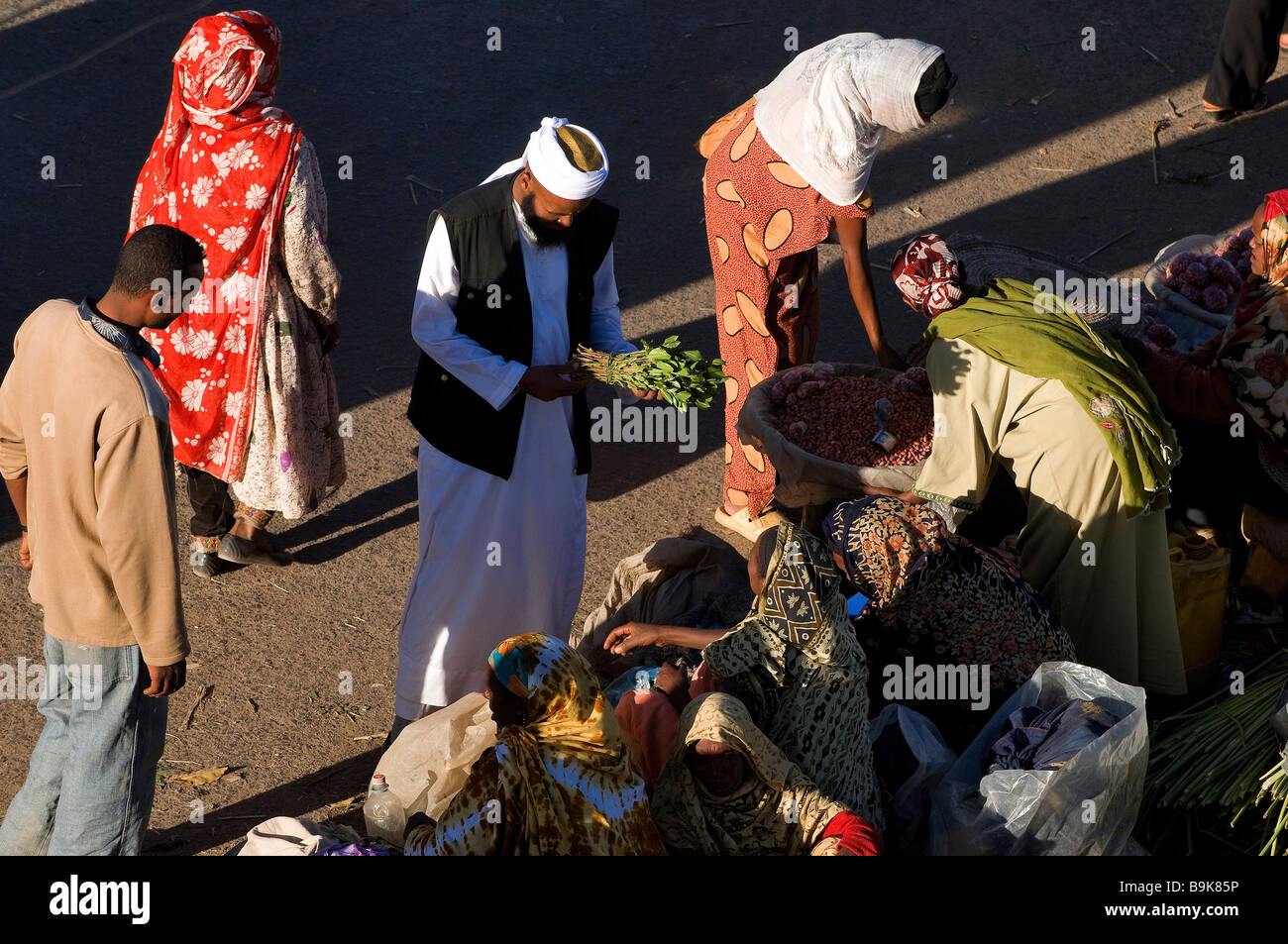 Ethiopia, Harar, town classified as World Heritage by UNESCO, selling ...