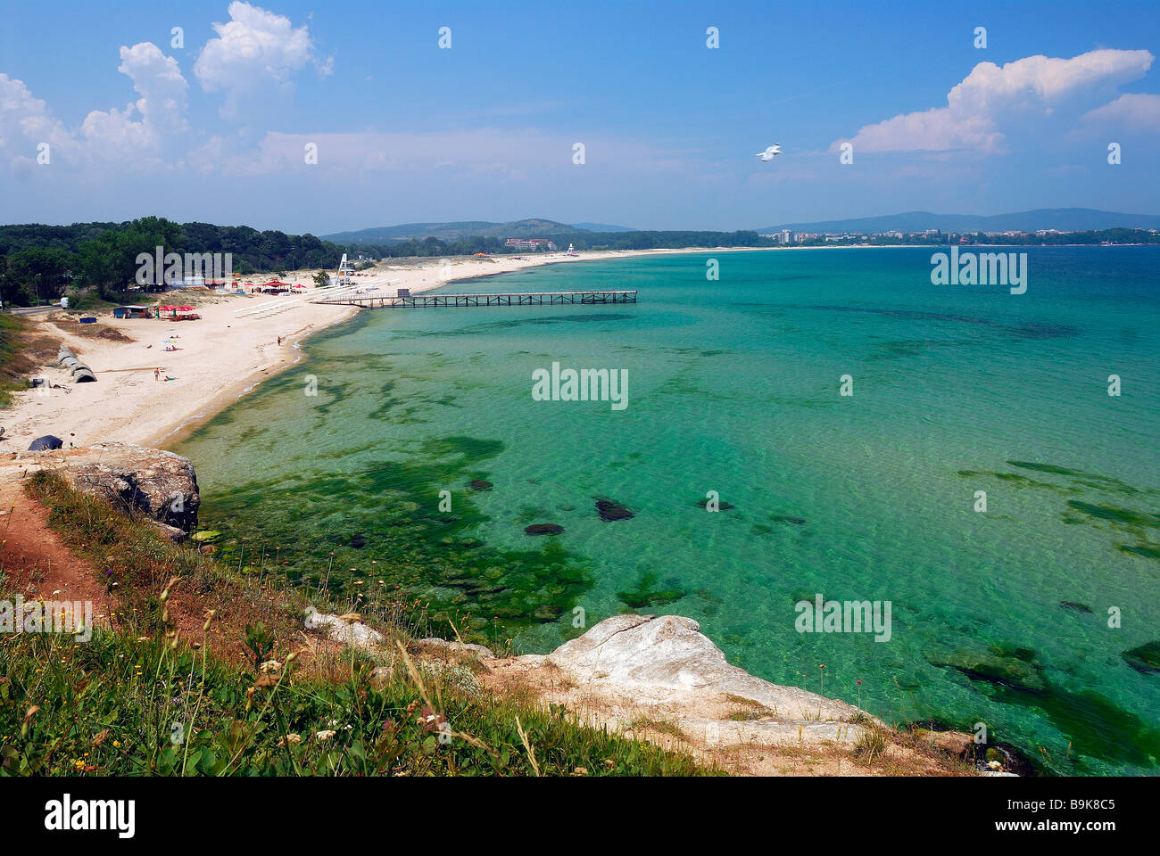 Bulgaria, Black Sea region, Primorsko, beach Stock Photo - Alamy