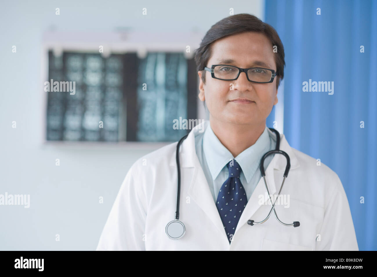 Portrait of a doctor in a hospital Stock Photo - Alamy