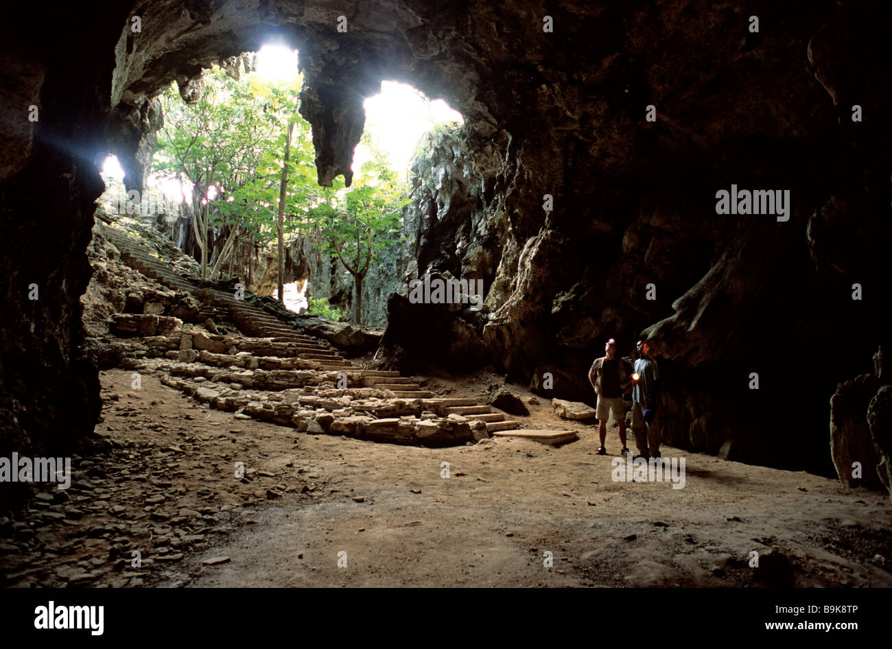 Mauritius, Rodrigues Island, near the locality of Quatre Vents, cave ...
