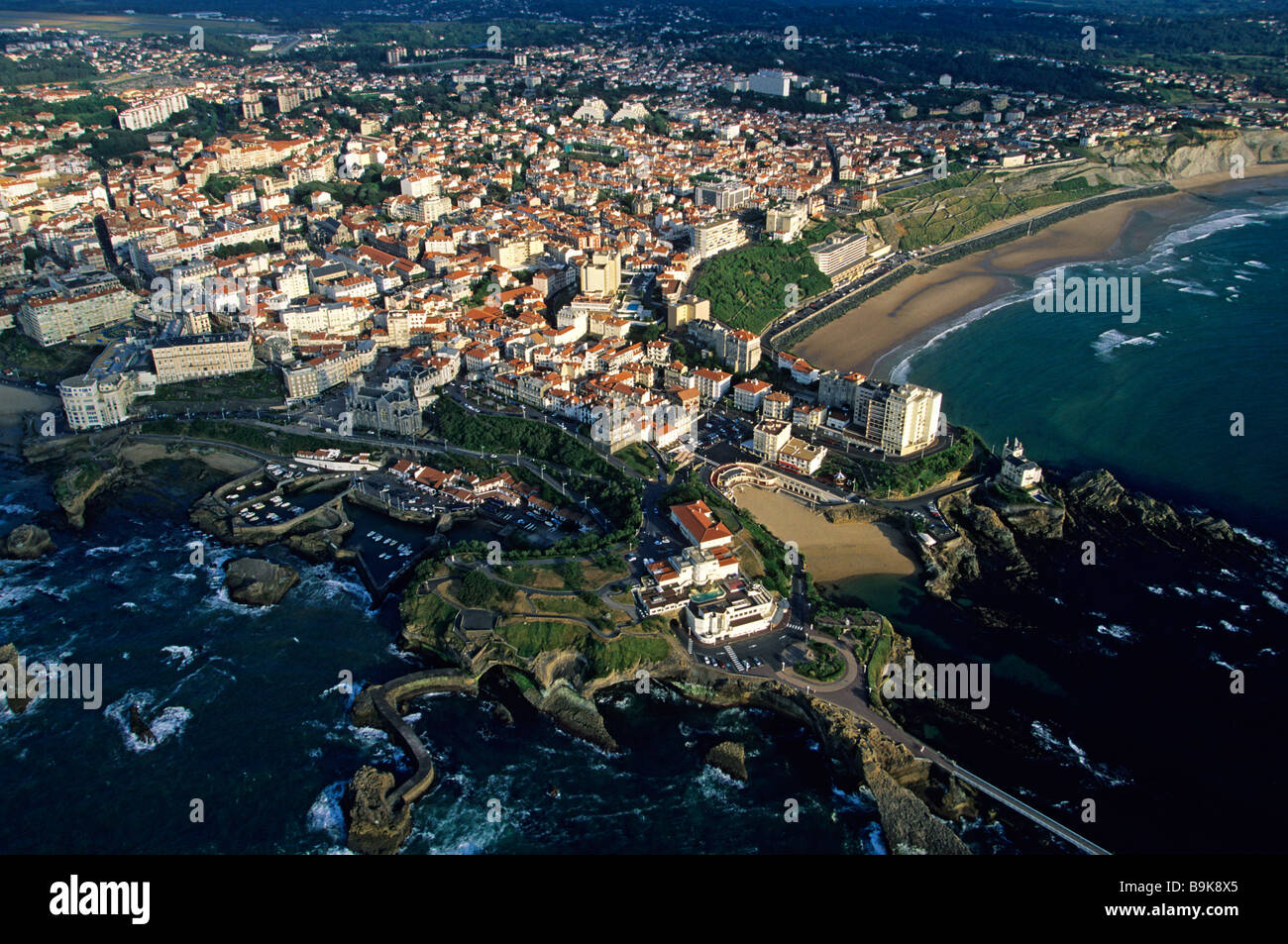 Biarritz ocean aerial view hi-res stock photography and images - Alamy