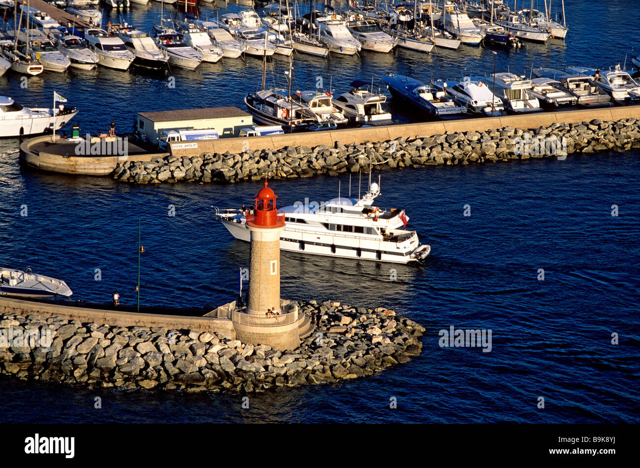 France, Var, Saint Tropez, the harbour (aerial view Stock Photo - Alamy