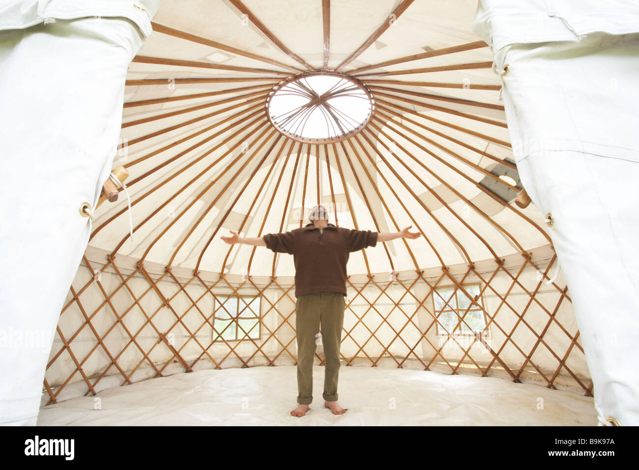 Wooden Door Entrance To The Yurt High Resolution Stock Photography and ...