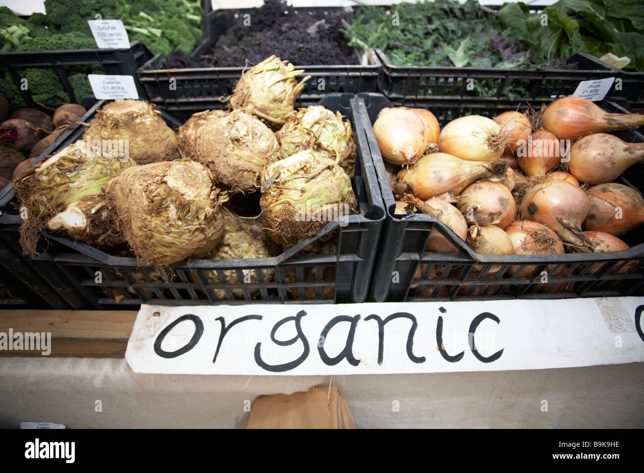 Organic vegetable produce Stock Photo - Alamy