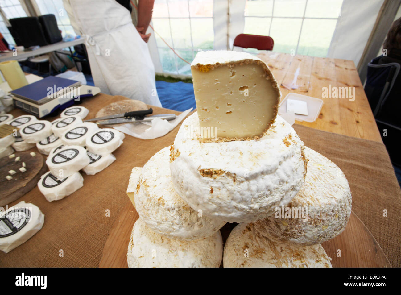 Cheese at 'Eat Dorset' food fair Stock Photo - Alamy