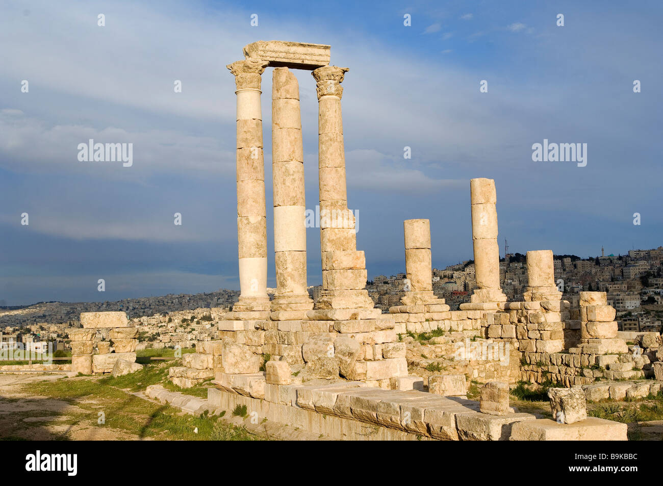 Jordan, Amman Governorate, Amman, Jabal Al Qala' a Citadel, Hercule ...