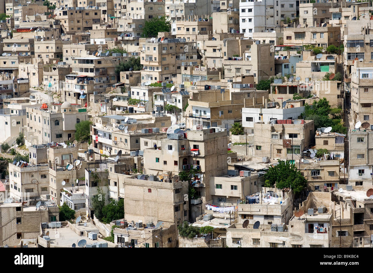 Jordan, Amman Governorate, Amman, view from of one of the hills of the ...