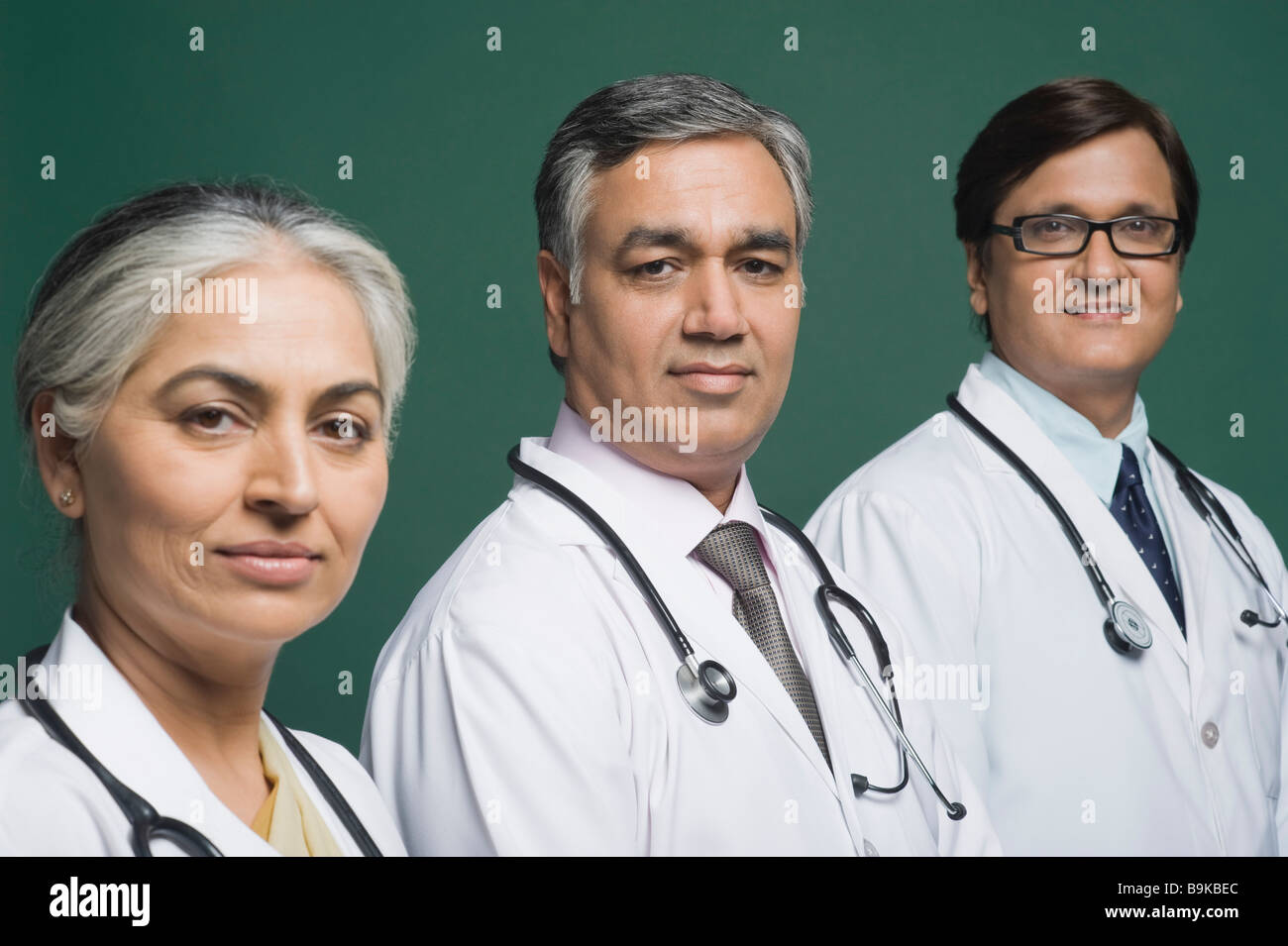 Portrait of three doctors Stock Photo - Alamy