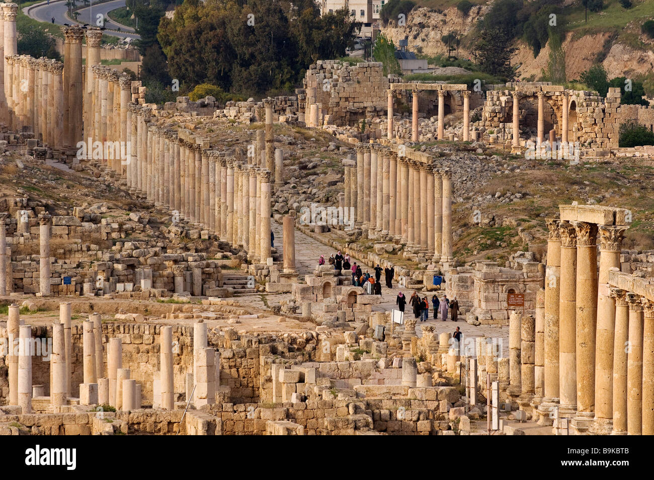 Jordan, Jerash Governorate, antique site of Jerash Stock Photo - Alamy