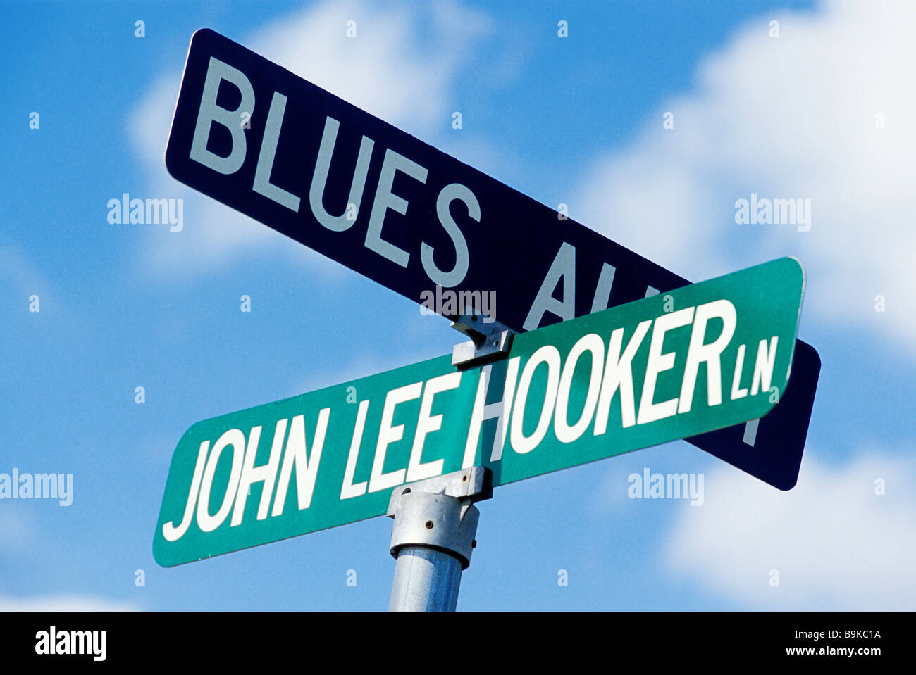 United States, Mississippi, Clarksdale, home to lots of blues singers ...