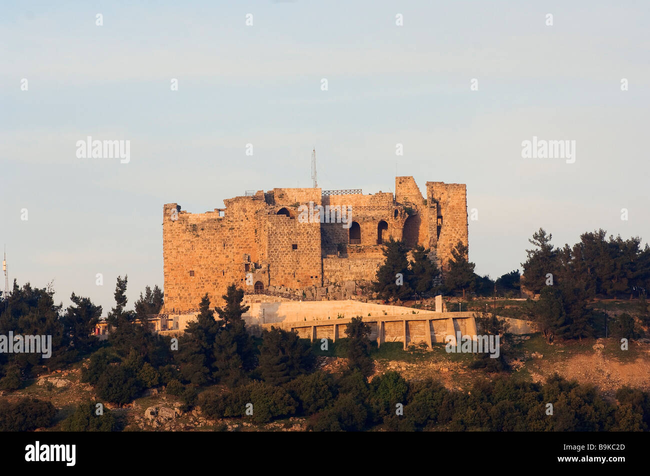 Jordan, Ajlun Governorate, 12th century Ajlun Castle Stock Photo - Alamy
