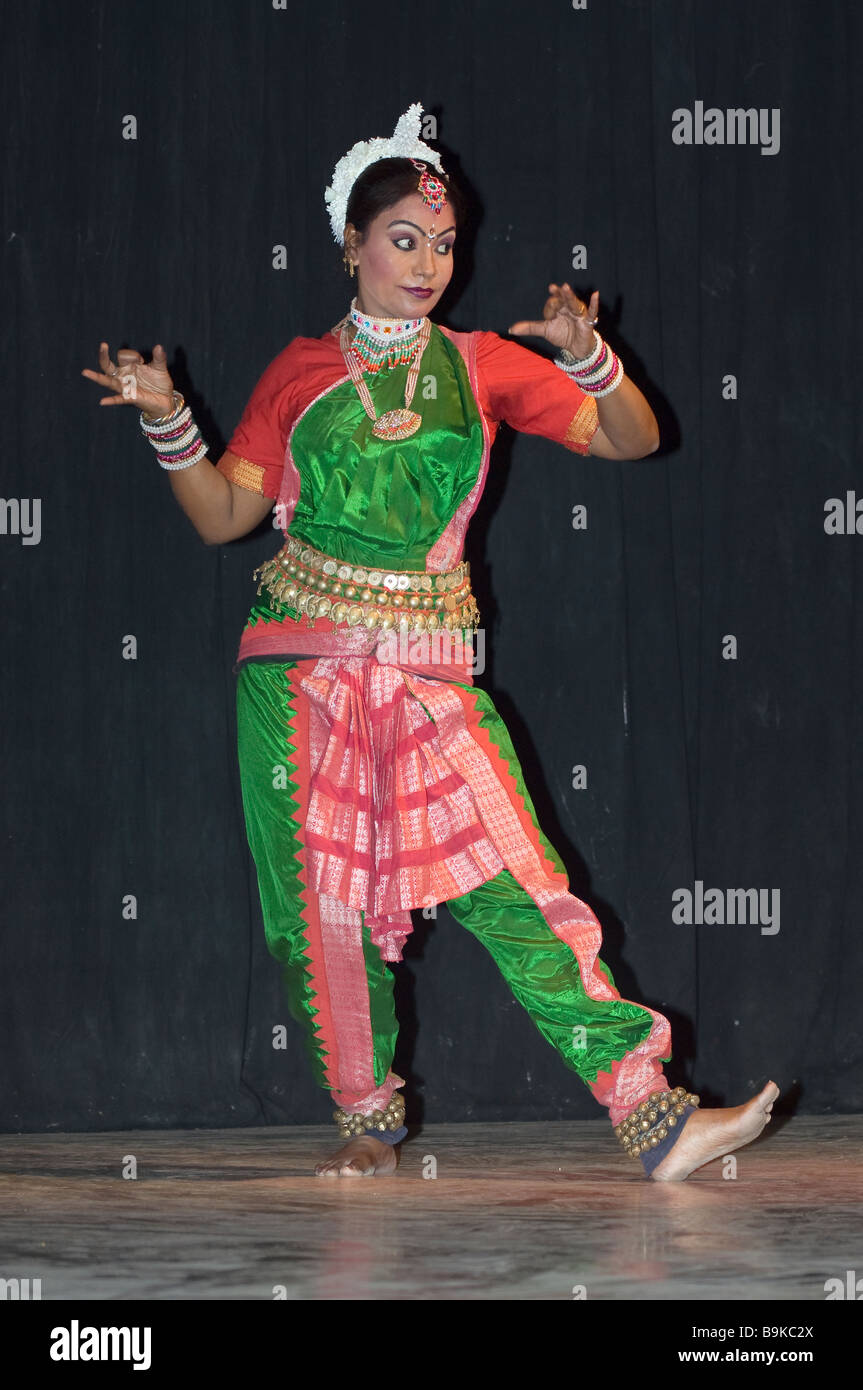 Dancer at a folk dance show Delhi India Stock Photo - Alamy