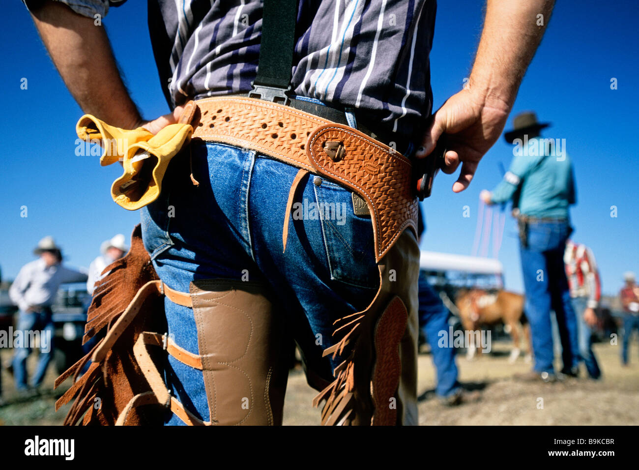Cowboy s chaps hi-res stock photography and images - Alamy