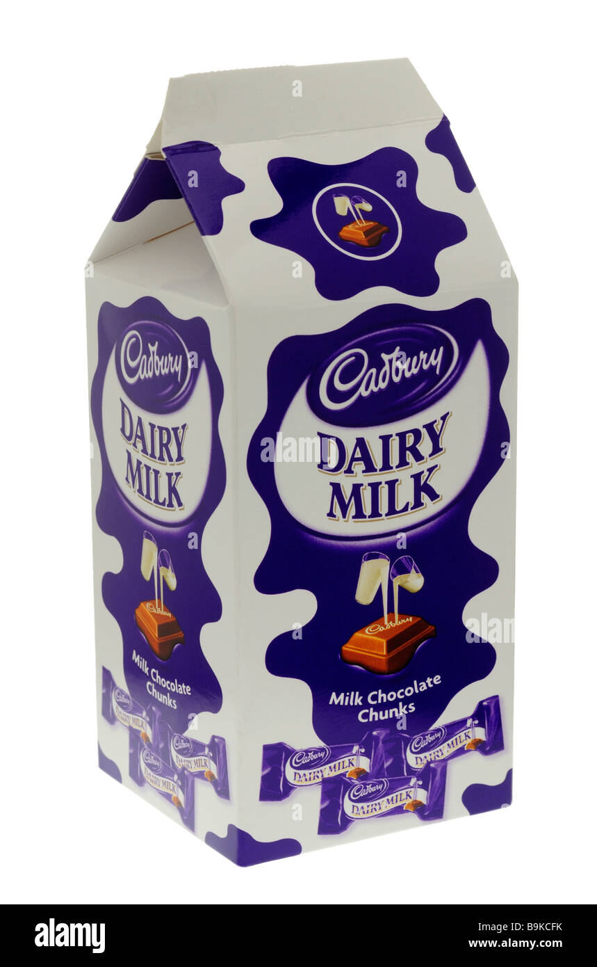 Cadbury Dairy Milk Chocolate Chunks Stock Photo - Alamy