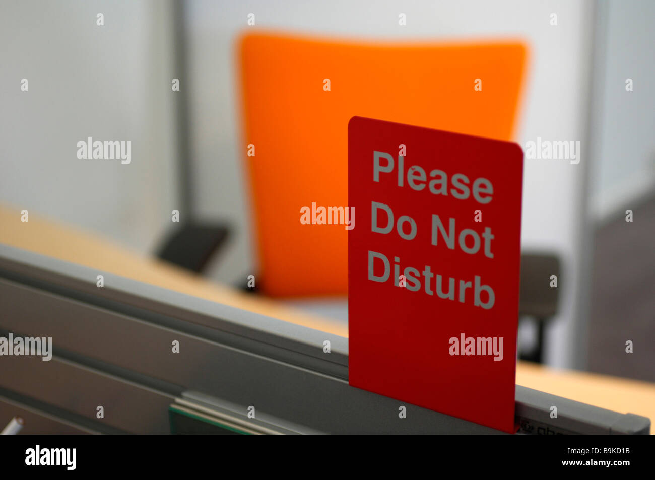 close-up of Please do not disturb sign in office Stock Photo - Alamy