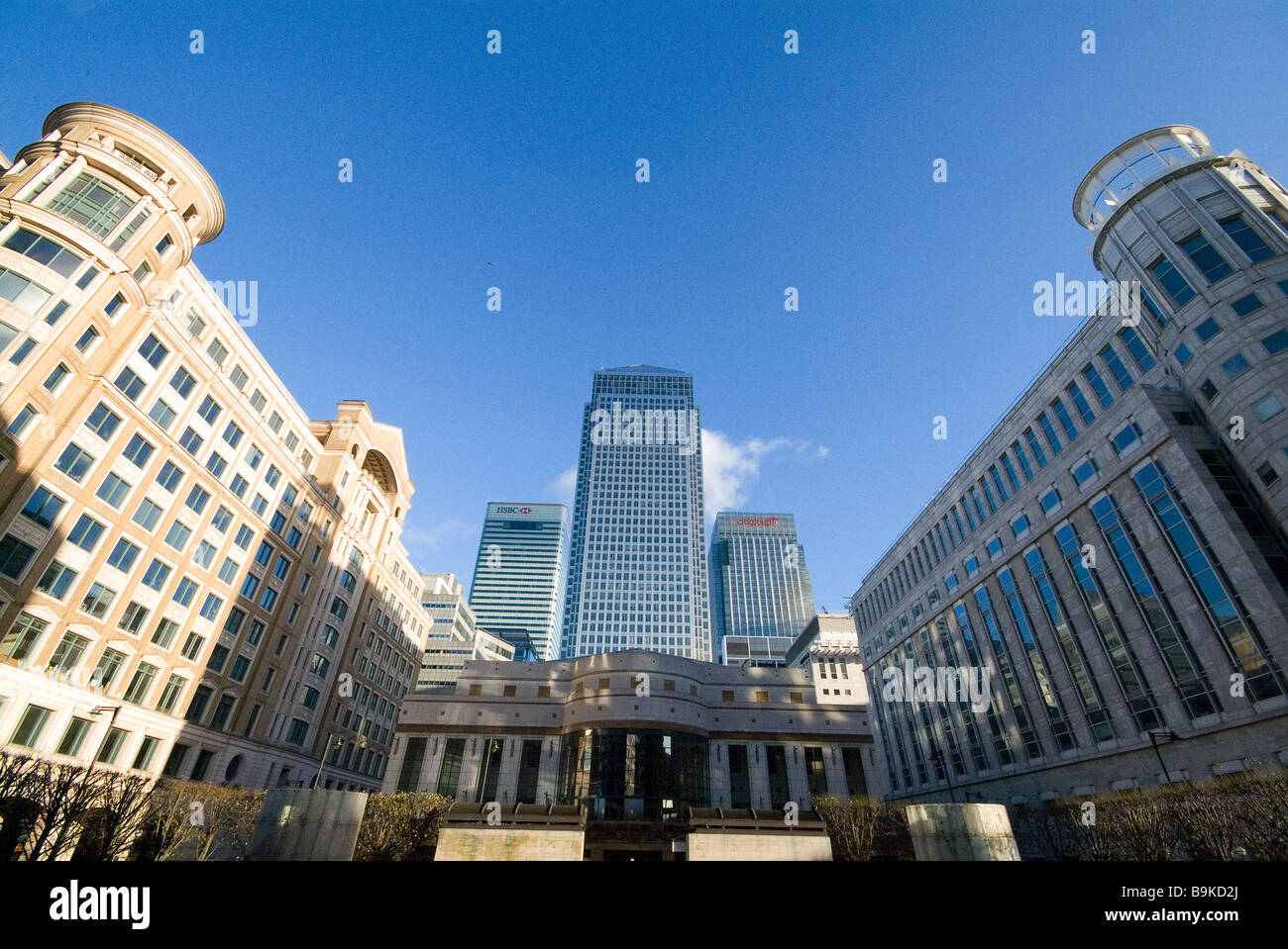 one canada square canary wharf Stock Photo - Alamy