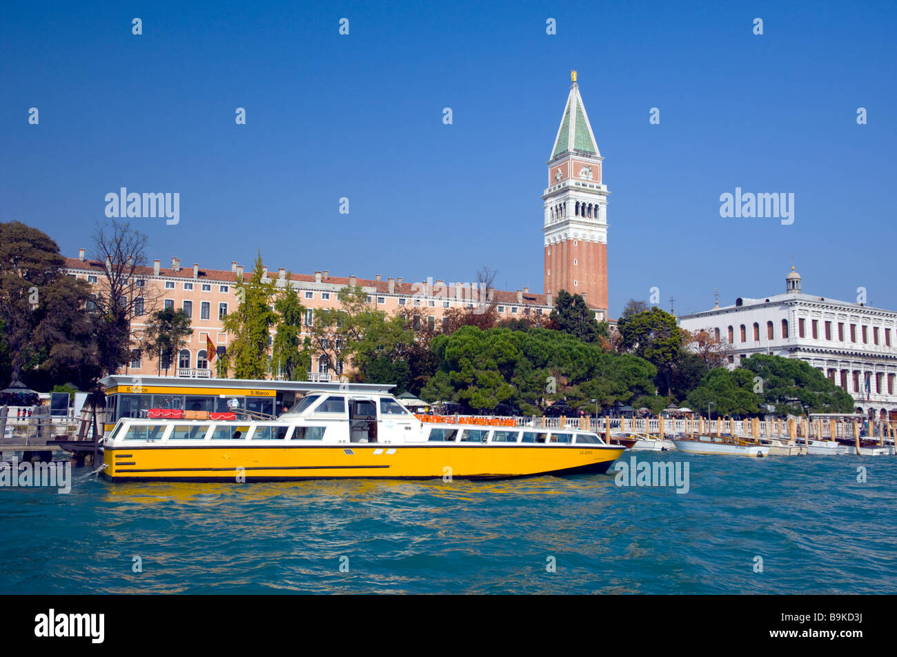 The Grand Canal of Venice Italy with Venetian architecture boats and ...