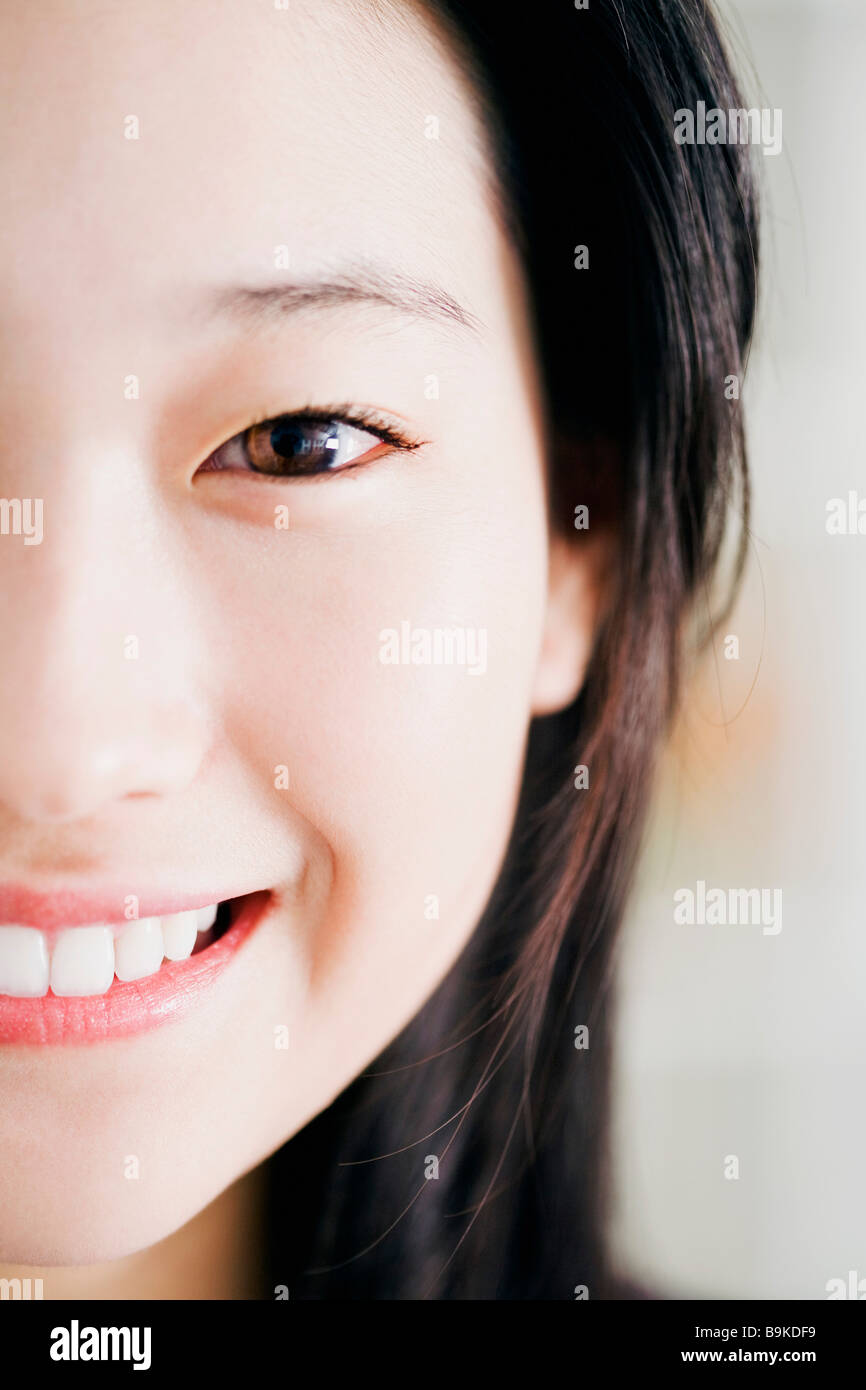 headshot of young japanese girl Stock Photo - Alamy