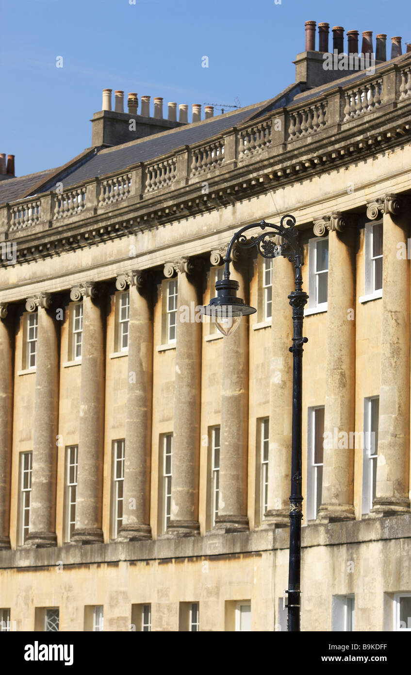 View of the Royal Crescent one of Bath's most iconic landmarks,a row of ...