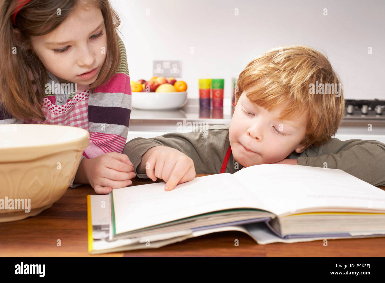 Kids at Home Stock Photo - Alamy