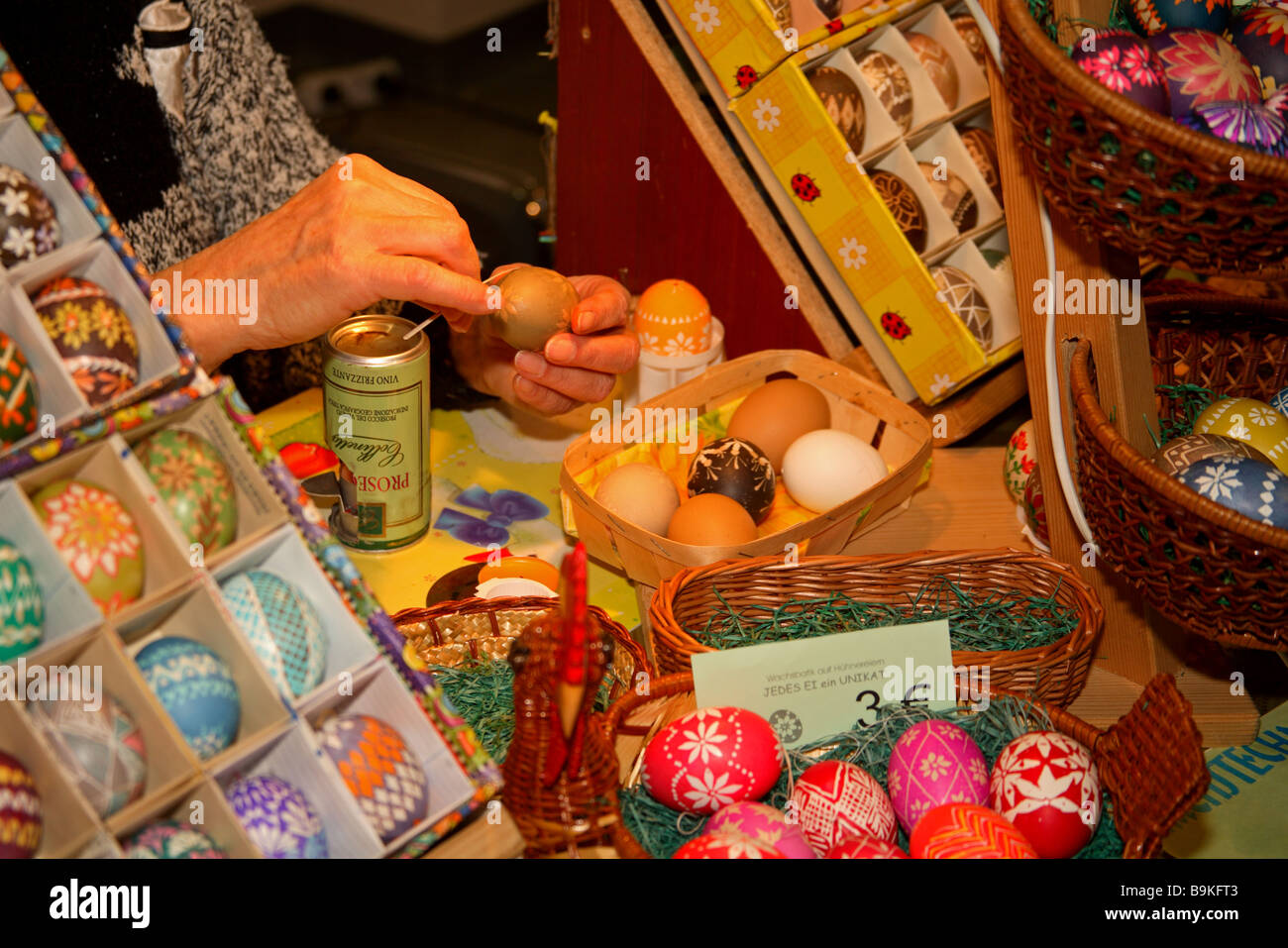 Displays of the long traditional easter holiday traditions at the ...
