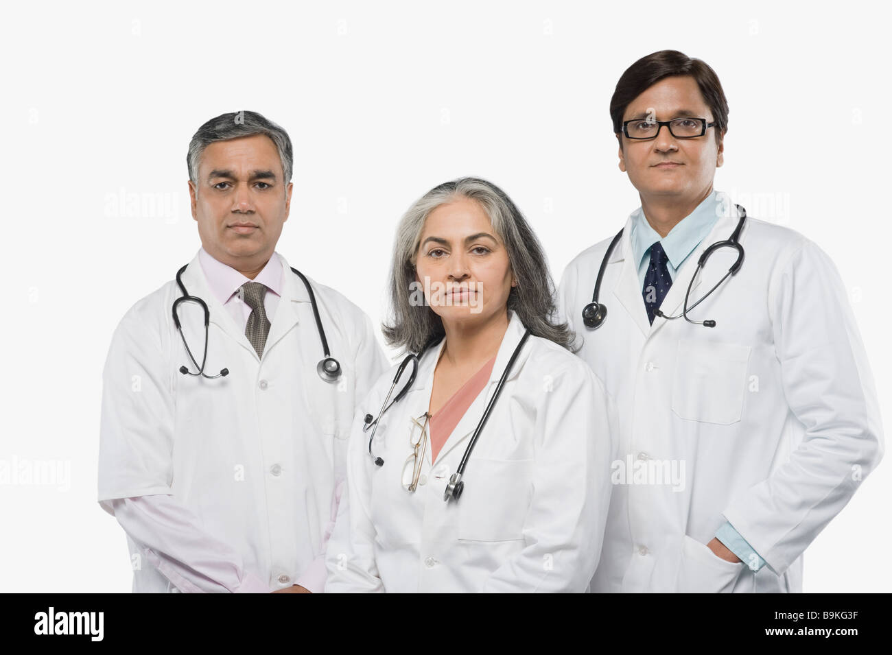 Portrait of three doctors Stock Photo - Alamy