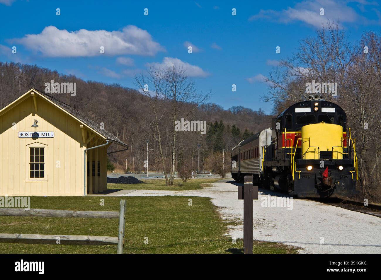 Boston Mill Station Stock Photo - Alamy