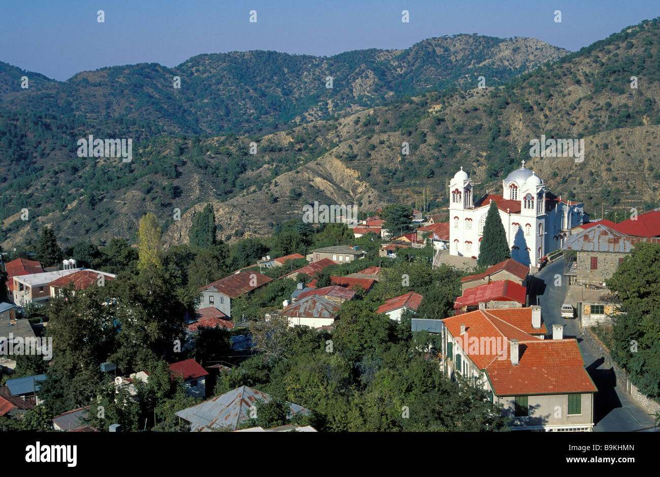 Cyprus, Troodos Massif, Pedoulas village Stock Photo - Alamy