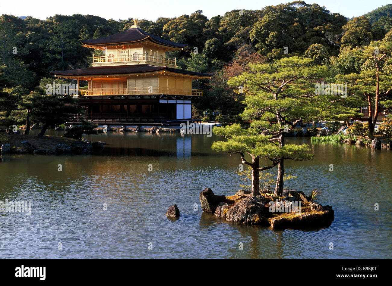 Japan, Honshu Island, Kyoto, Kinkakuji temple classified as World ...