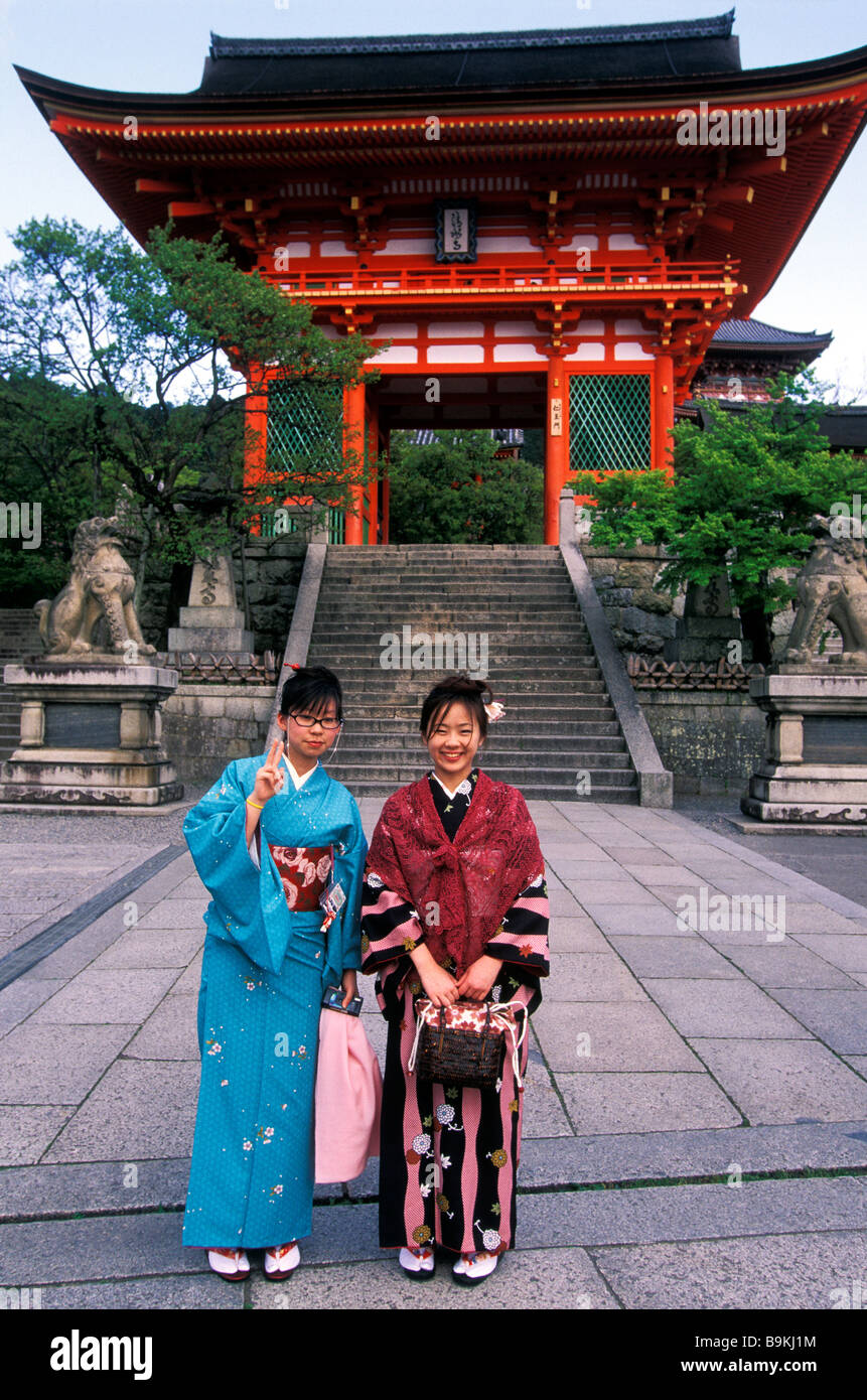 Japan, Honshu Island, Kyoto, Kiyomizu-dera temple classified as World ...