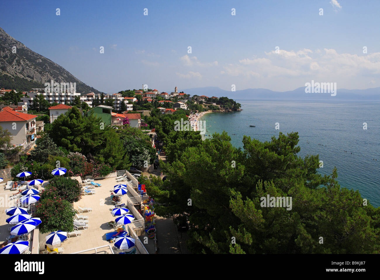 Croatia, Dalmatia, Dalmatian coast, Gradac, beach Stock Photo - Alamy